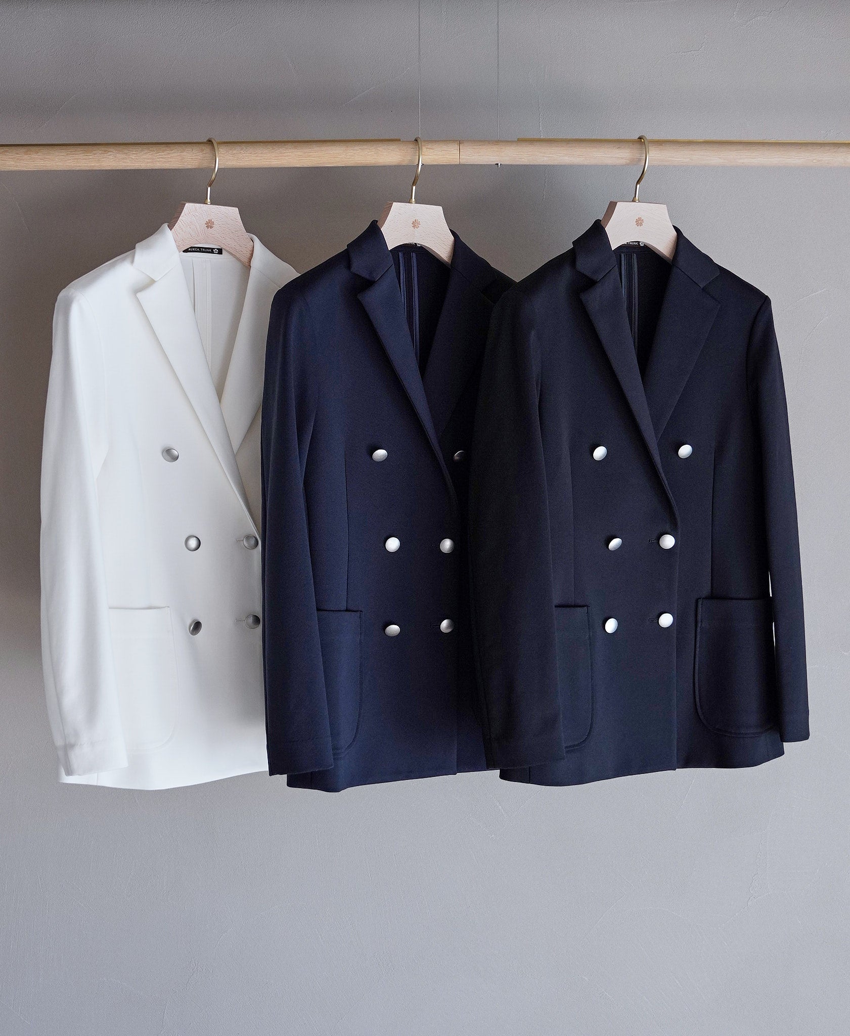 TL-4357 / Cotton Nylon Stretch Punch-Double Jacket – AUXCA. DESIGN ...